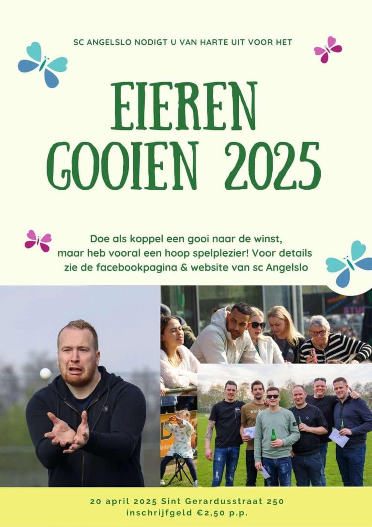 1ste Paasdag "eierengooien" bij SC Angelslo! - SC Angelslo